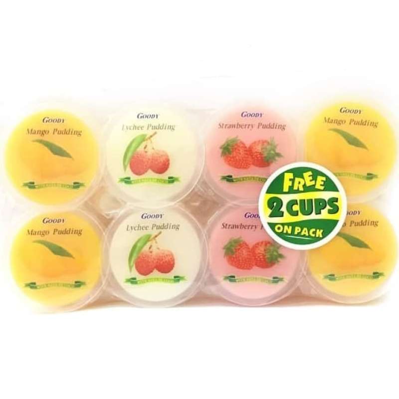 Jual Puding aneka rasa dengan nata de coco Goody Pudding besar 8x118g ...