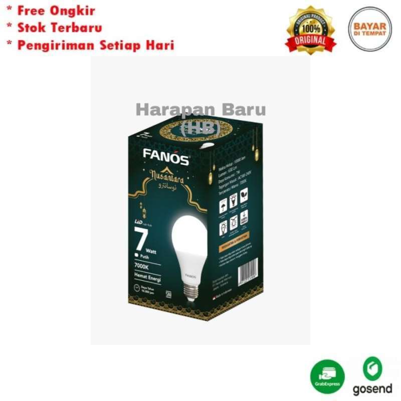 Jual Lampu LED Fanos Nusantara 7Watt Cahaya Putih di Seller Harapan ...