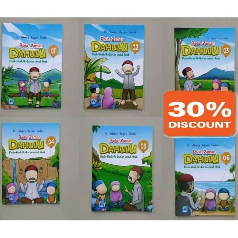 Jual Buku Pada Zaman Dahulu Kisah-Kisah Al-Quran Untuk Anak 6 Jilid di Seller Toko Muslim Bantul ...