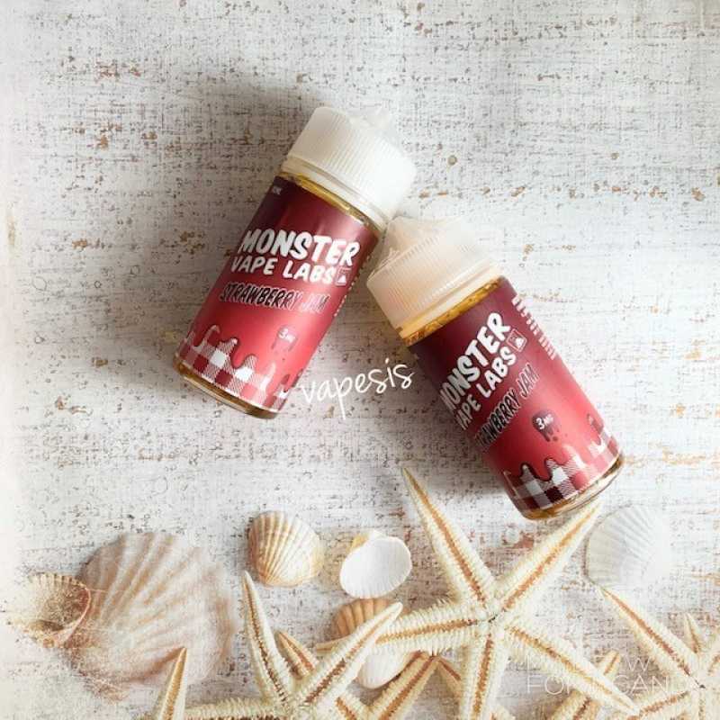 Promo Monster Vape Labs Strawberry Jam 3mg Liquid USA 100ml Lab Diskon ...