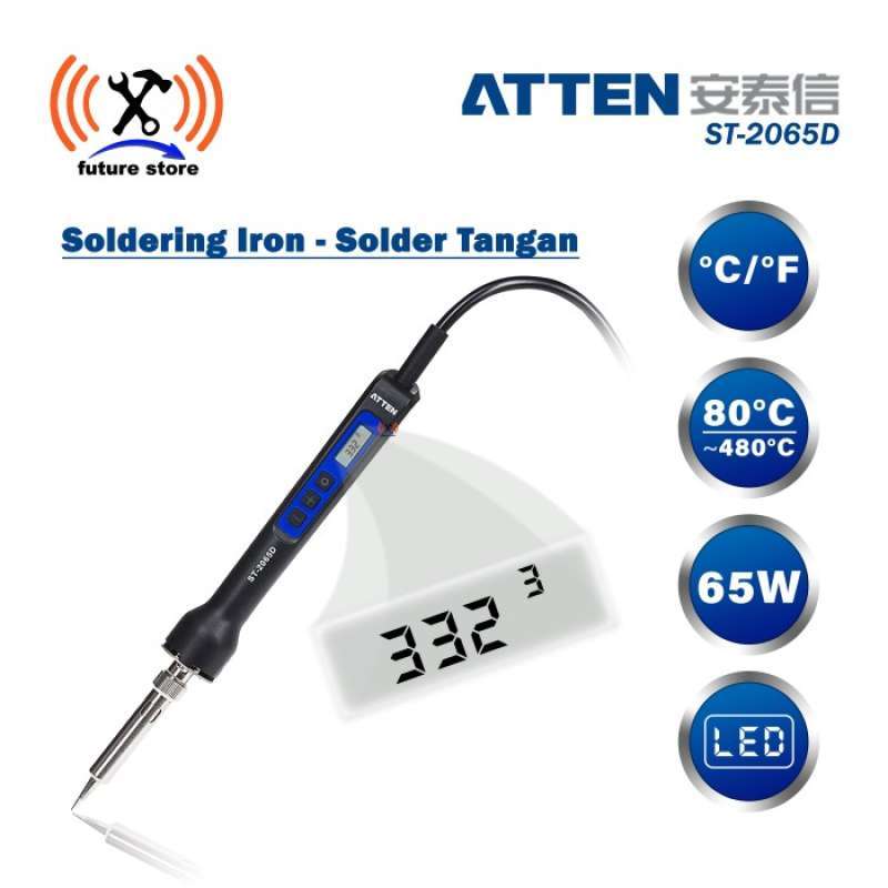Promo Atten St-2065D Solder Tangan - Soldering Iron Digital Adjustable ...