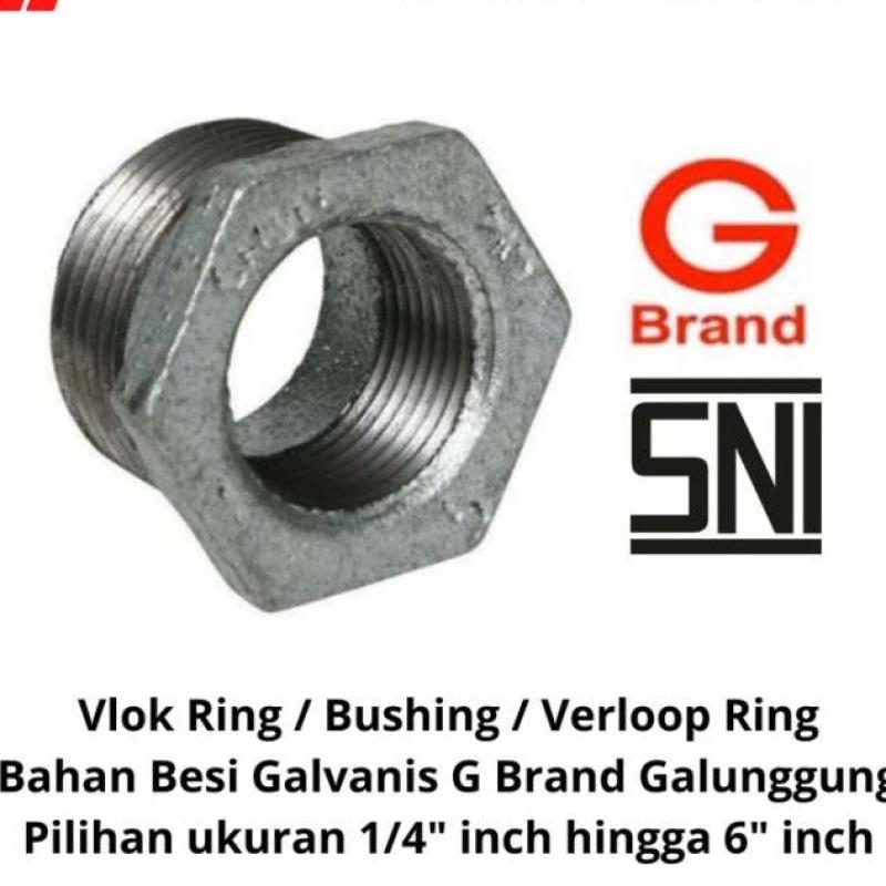 Jual Vlok Ring (Bushing) 1 1/4 x 1/2 Besi Galvanis G Brand Galunggung ...