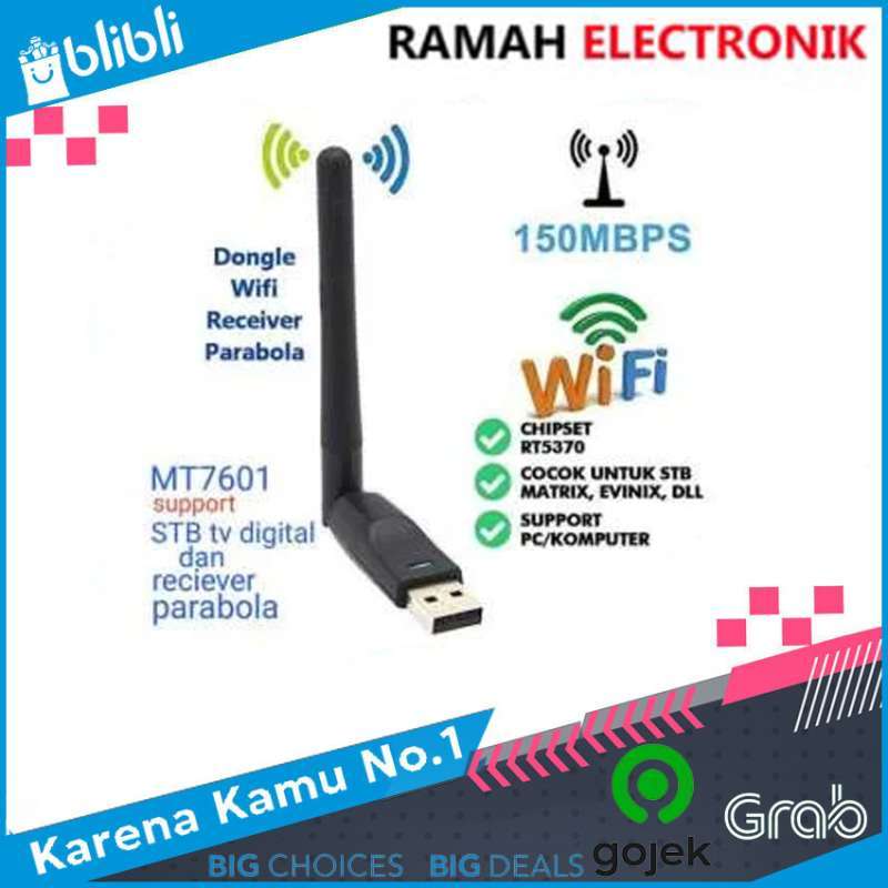 Promo Dongle WiFi 150Mbps MT 7601 USB WIFI Bisa Untuk Matrix Dan STB Lainya USB Dongle Wifi ...