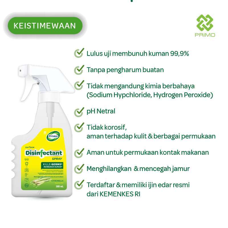 Promo Primo Disinfectant Spray Surface Disinfektan Antiseptik 5 L ...