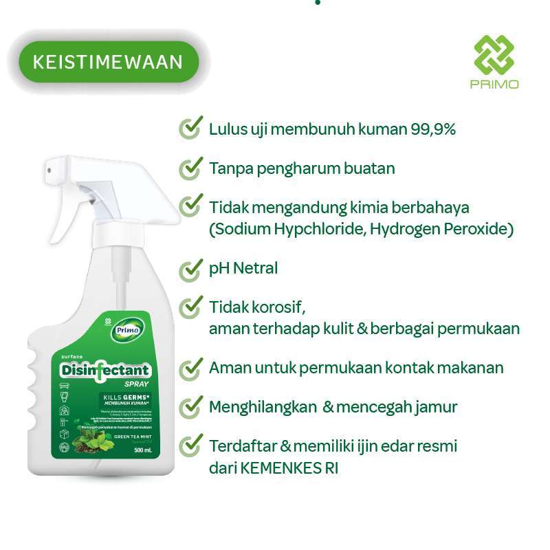 Promo Primo Disinfectant Spray Surface Disinfektan Antiseptik 5 L Diskon 41% Di Seller Primo.id ...