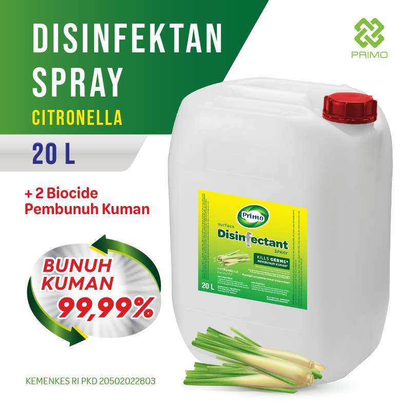Promo PRIMO Disinfectant Spray Surface Disinfektan Antiseptik 20 L ...