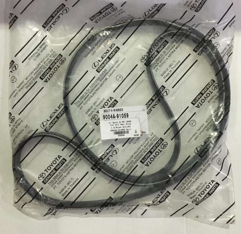 Jual V- Belt 6 PK 1640 Toyota Rush Alt AC 9004A-91059 Asli -60606 di ...