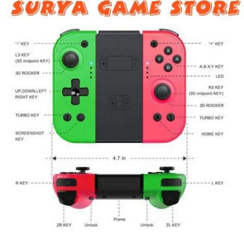 Jual JOY PAD/JOY CON/ JOYCON WIRELESS CONTROLLER (L/R) 3rd PARTY SWITCH ...