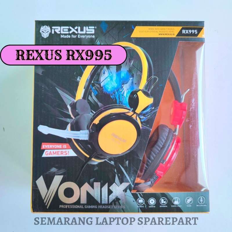 Jual REXUS RX995 VONIX Headset Headphone Kabel Series Gaming Murah di ...