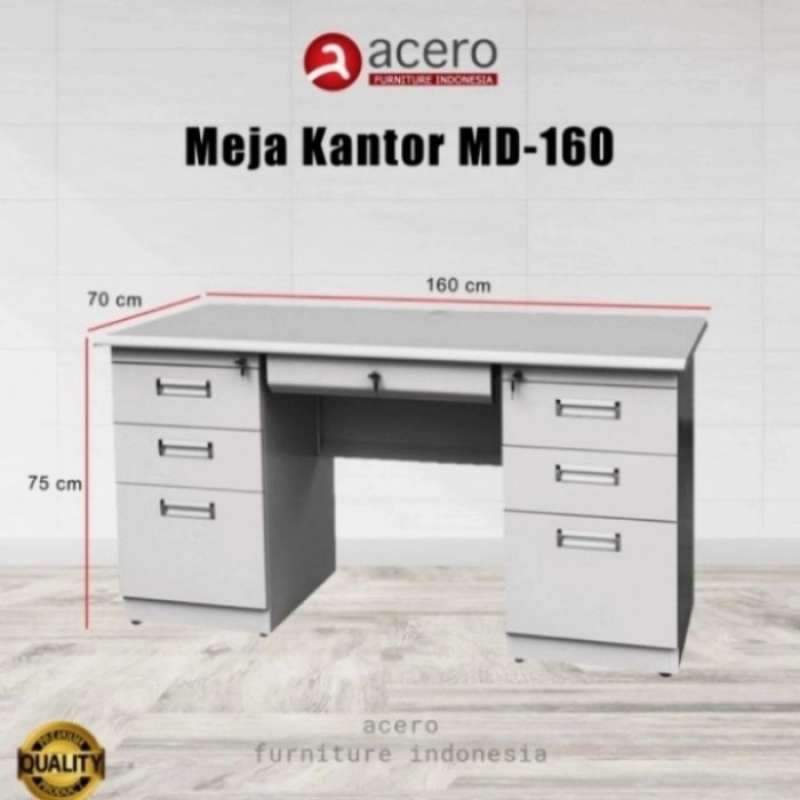 Jual Meja Kerja Meja Kantor Meja Tulis Meja Komputer Besi Aa-md160 ...