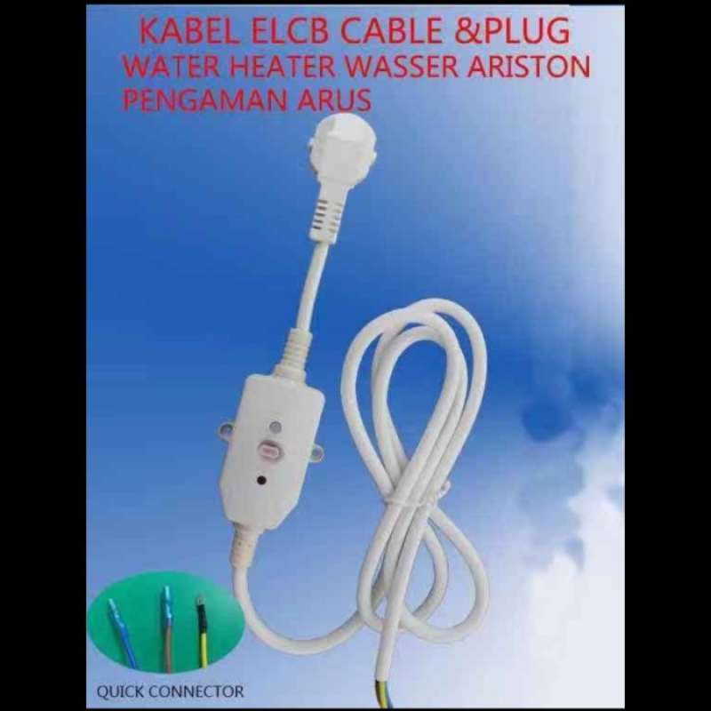 Jual KABEL ELCB CABLE & PLUG WATER HEATER WASSER ARISTON UNIVERSAL ...