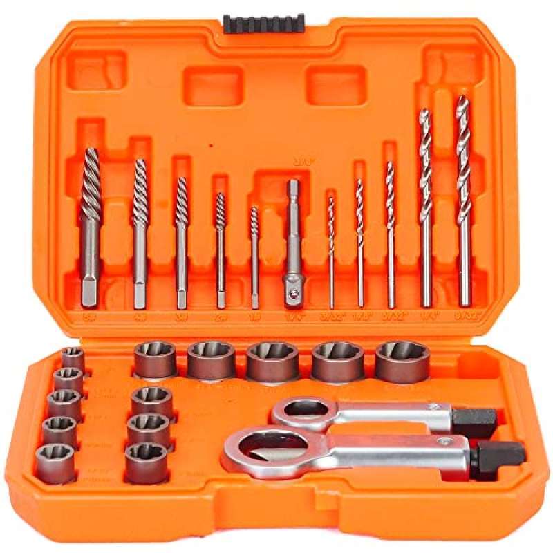 Promo Luckyway 26-Piece Impact Bolt & Nut Remover, Spiral Screw ...