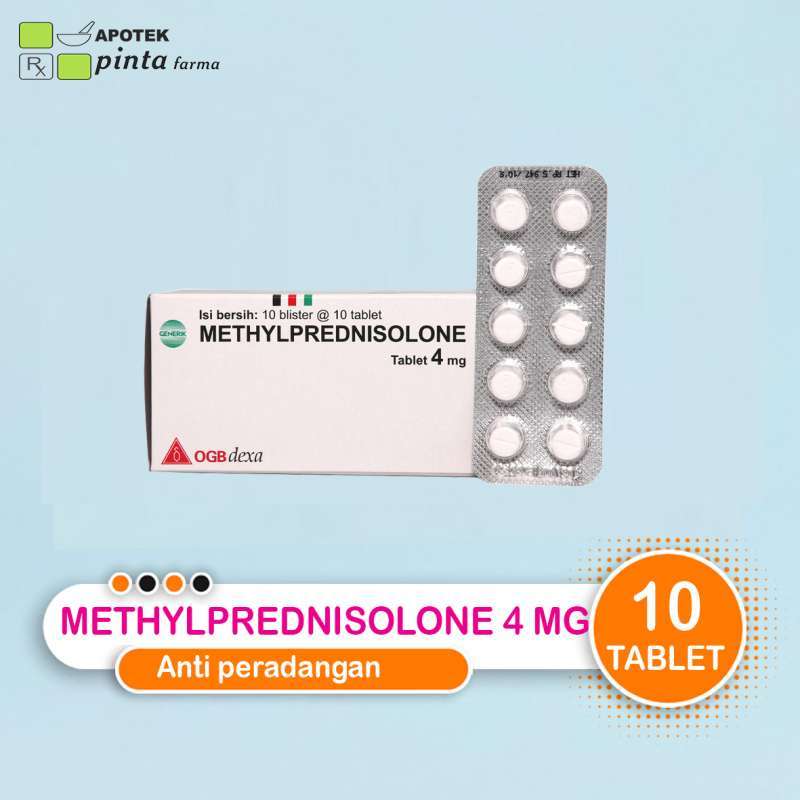 Jual Methylprednisolone 4 Mg 10 Tablet Di Seller Apotek Pinta Farma ...