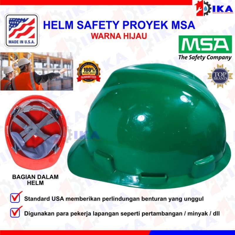 Jual Premium Helm Proyek MSA USA / Safety Helmet ...