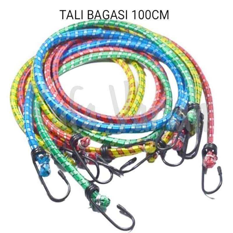 Jual Tali Karet Bagasi 100cm 60cm Tali Pengikat Barang Di Motor Tali ...