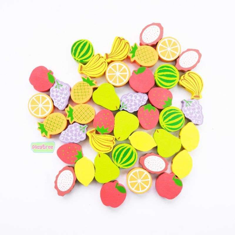 Jual Mainan Edukasi Meronce Buah Binatang Transportasi / Wooden Lacing ...