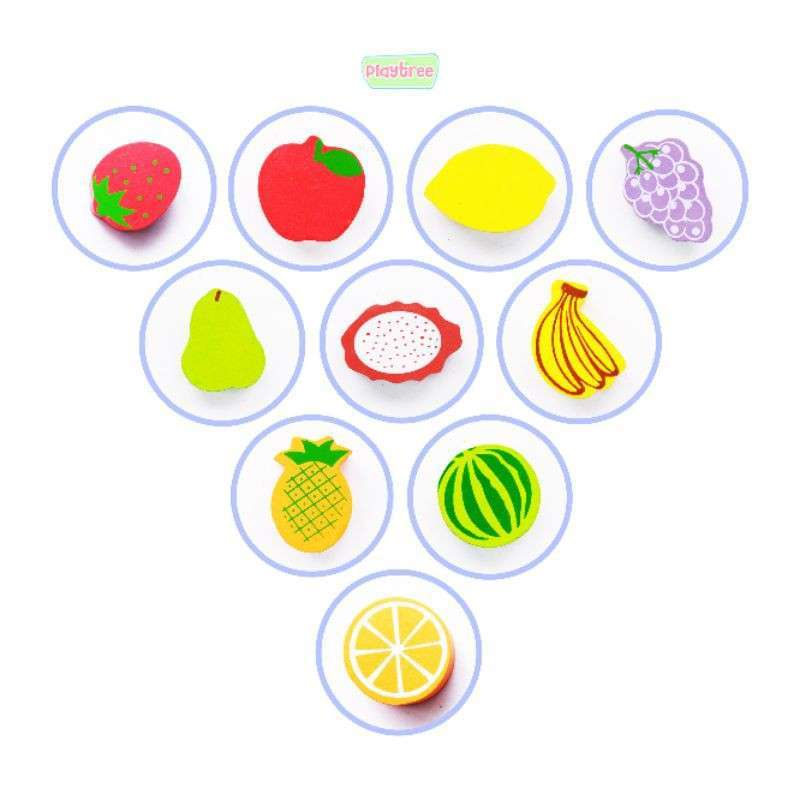 Jual Mainan Edukasi Meronce Buah Binatang Transportasi / Wooden Lacing ...