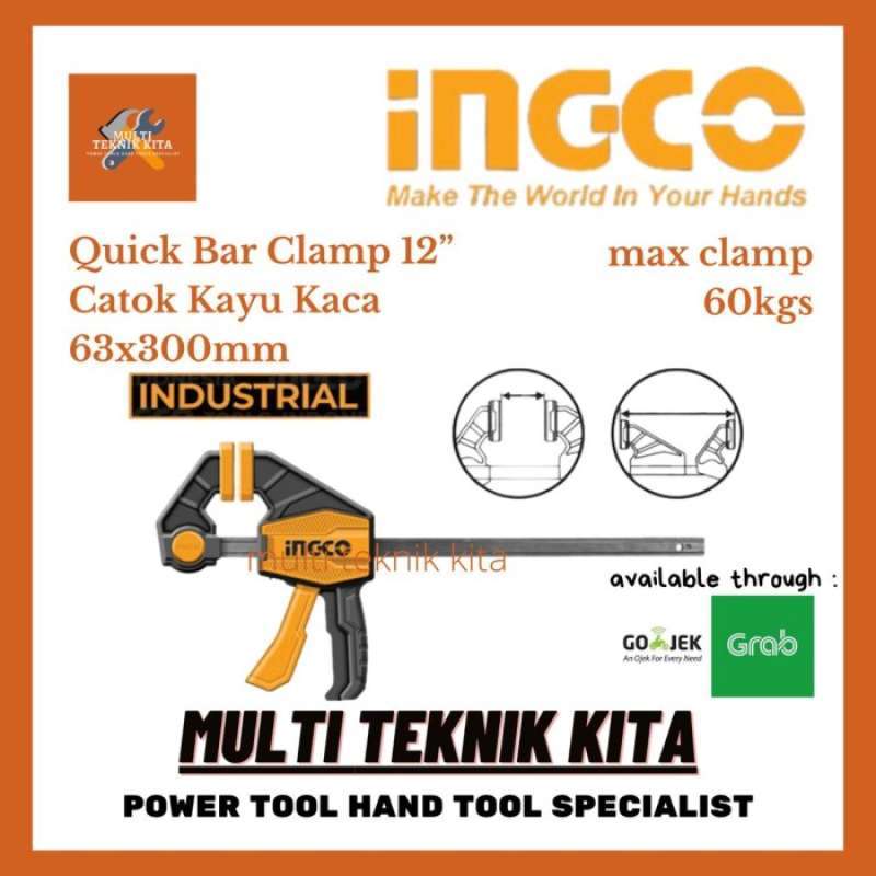 Promo Ingco Klem F/Bar Clamp (12) Quick Release Hqbc01602 - Catok Kayu ...