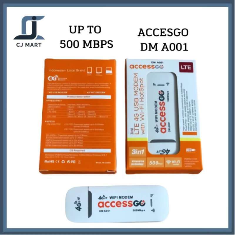 Jual Access Go DM-A001 Modem WiFi Wingle USB 4G LTE UNLOCK ALL OPERATOR ...