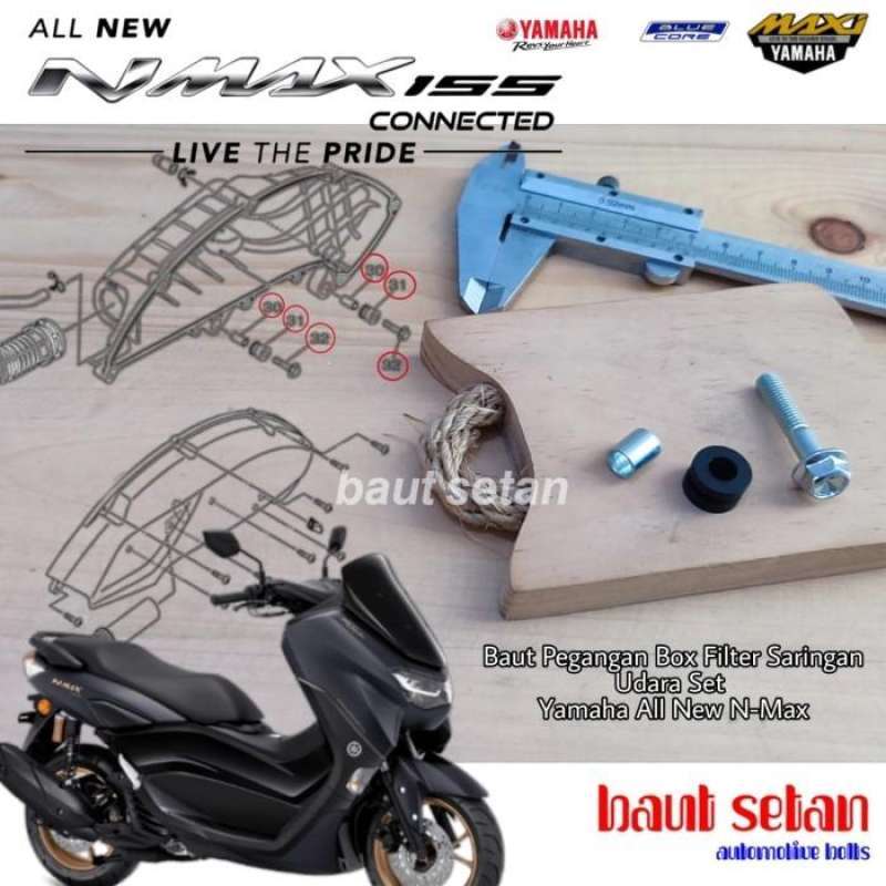 Jual Baut Cover Pegangan Box Filter Yamaha N-Max All New di Seller ...