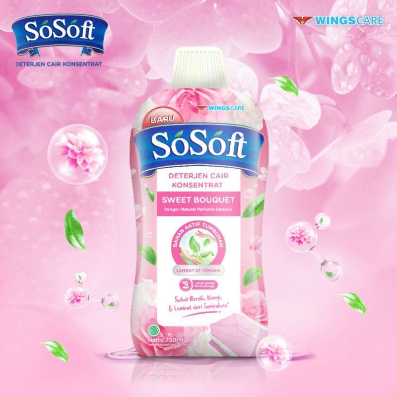 Promo SOSOFT Deterjen Cair Konsentrat [ 750 mL ] Diskon 20% di Seller ...