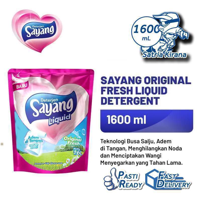 Jual SAYANG DETERGENT ORIGINAL LIQUID 1600 ML di Seller FRESTIVE ...