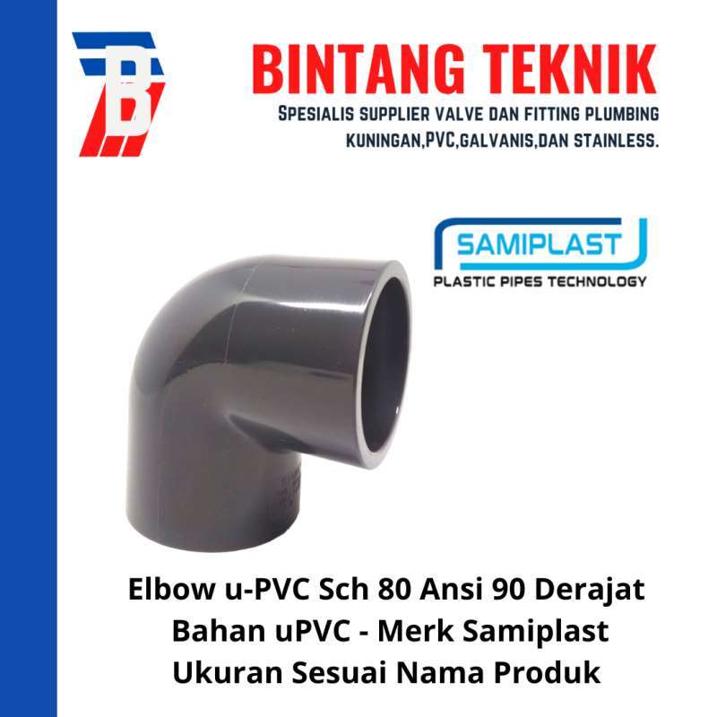 Jual Elbow / Knee 10 Inch U-pvc Sch 80 Ansi 90 Derajat Merk Samiplast ...