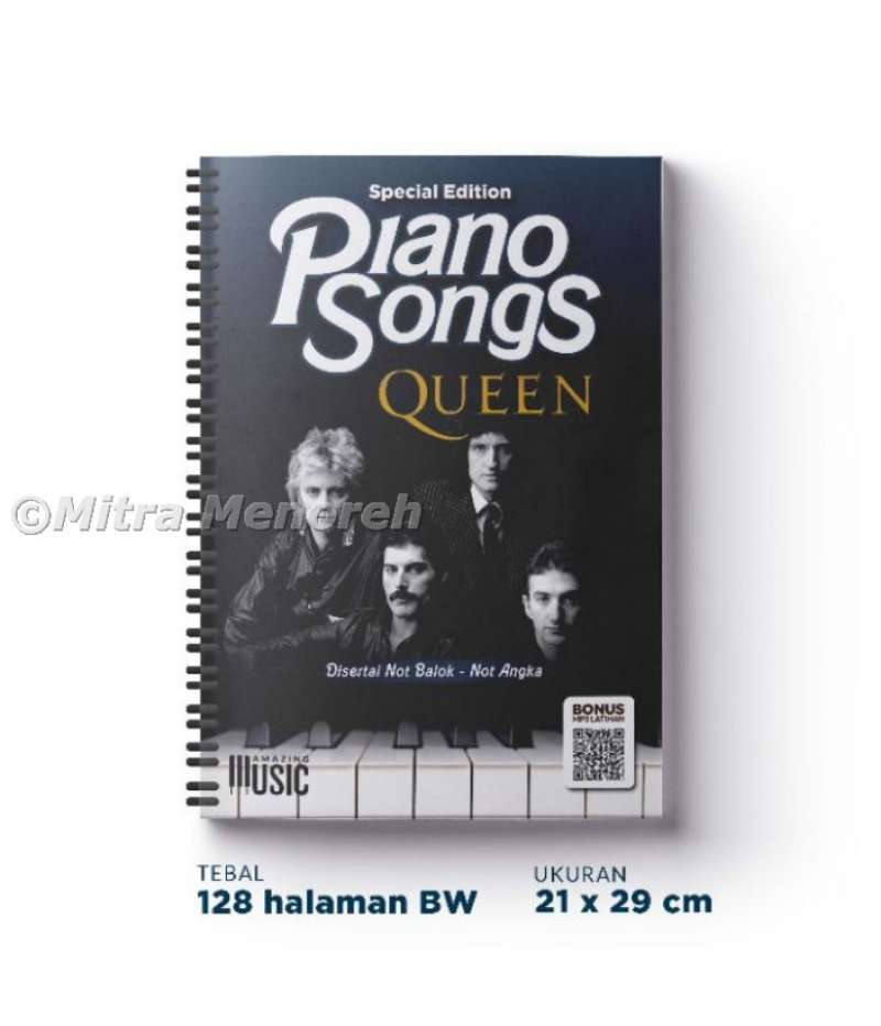 Jual Amazing Books Buku panduan alat musik Piano Songs QUEEN (Disertai ...