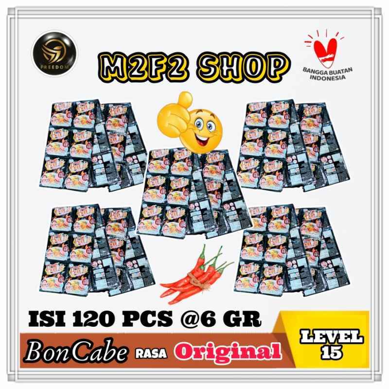 Jual BonCabe Level 15 Sambal Tabur Original Sachet - 6 gr (Kemasan 120 ...