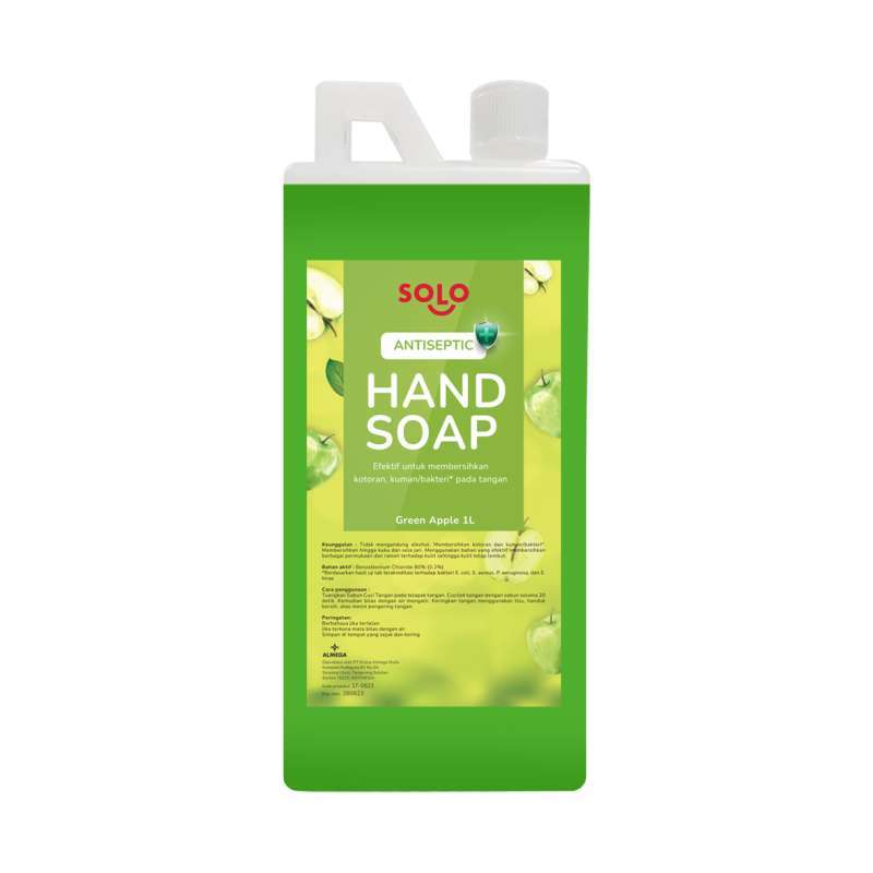 Jual Solo Antiseptic Hand Soap Green Apple / Sabun Cuci Tangan - 1l Di ...