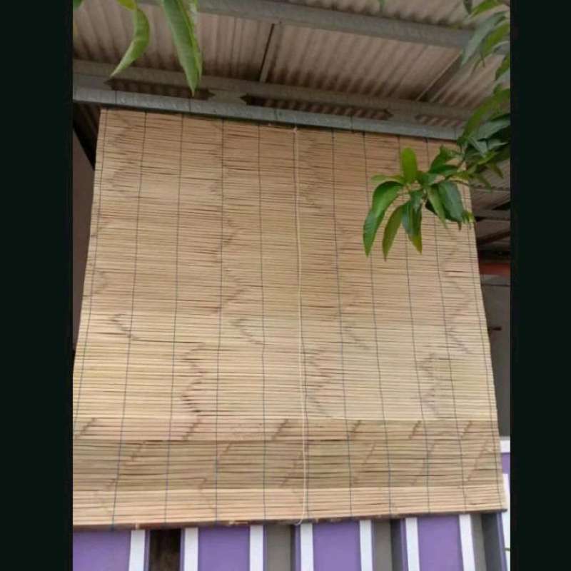 Jual Tirai Bambu Tirai Gulung 150x250 Kre Bambu Wide Bambu Kerajinan ...