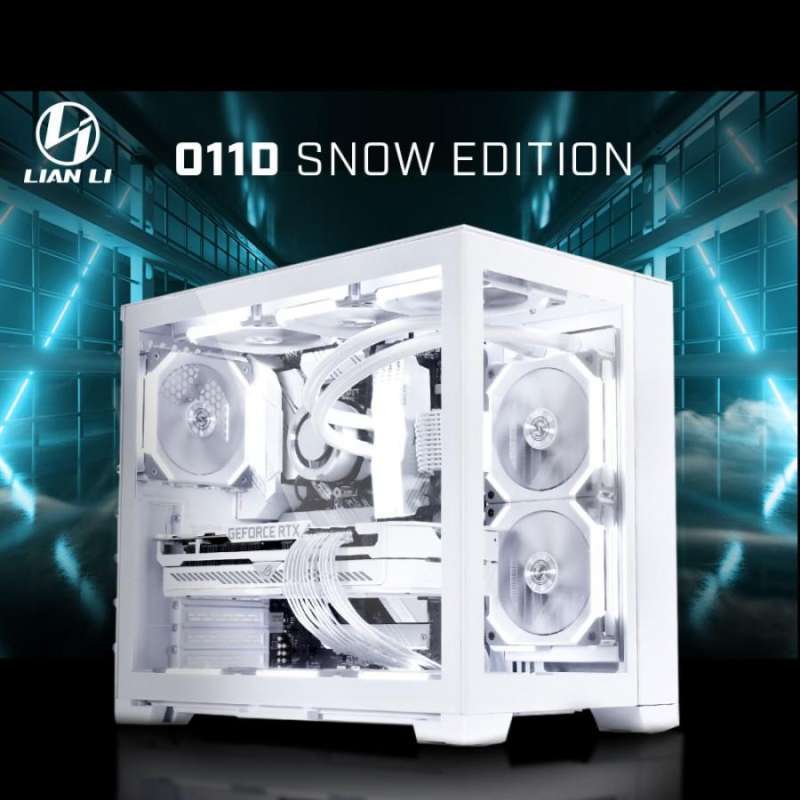 Jual Lian Li 011 Dynamic Mini Snow Edition ATX Gaming Case di Seller ...