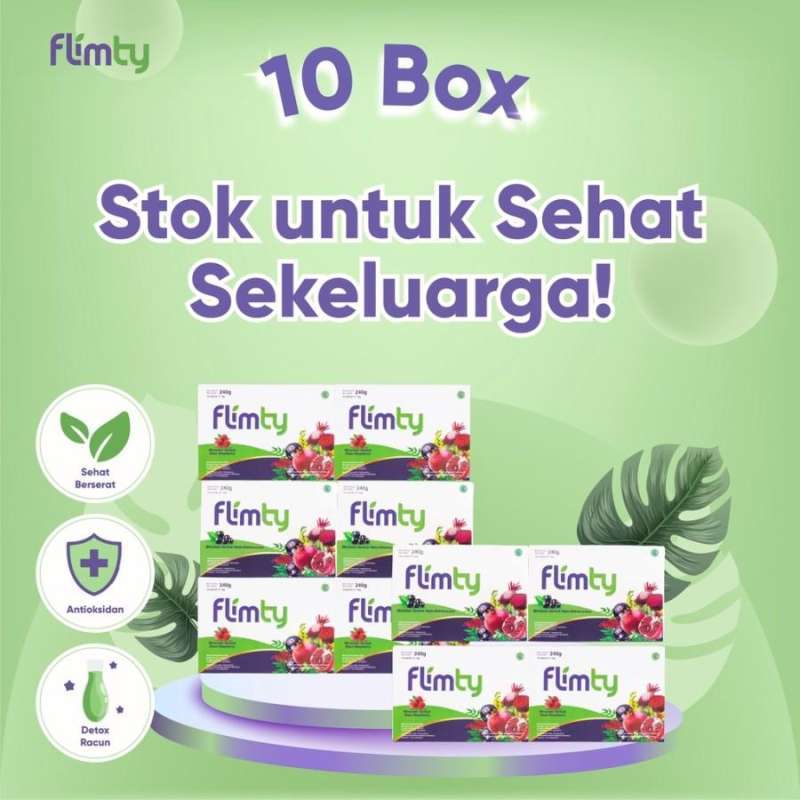 Jual FLIMTY FIBER 10 BOX ISI 160 SACHET HERBAL DETOX MINUMAN BLACK ...