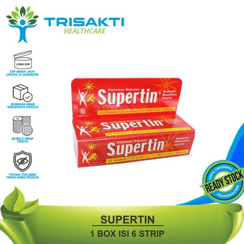 Promo SUPERTIN SUPLEMEN MAKANAN MULTIVITAMIN PLUS ROYAL JELLY & GINSENG ...