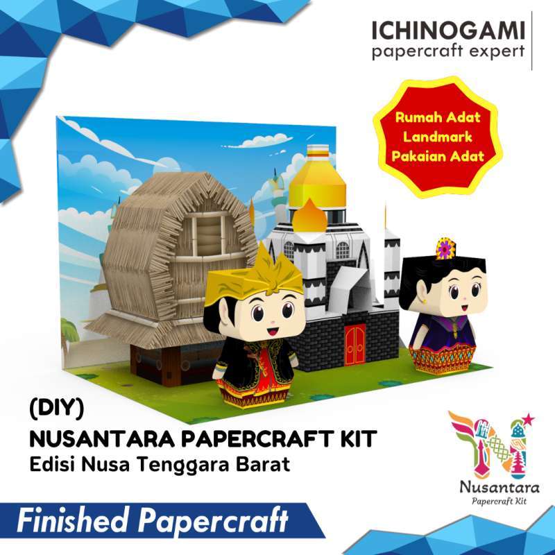Jual Papercraft (DIY) Nusantara Papercraft Kit - 4 Set Nusa Tenggara ...