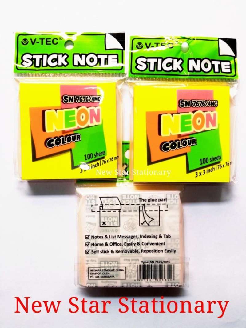 Jual Sticky Notes V Tec 7676 di Seller Negtiva Shop Tomohon - Talete ...