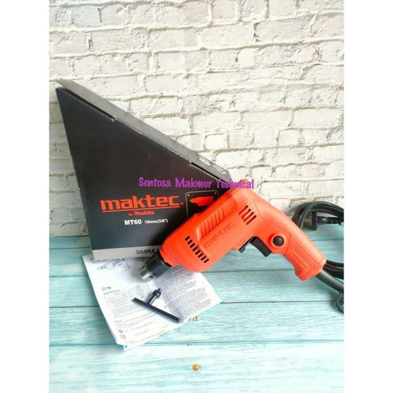 Jual MAKTEC MT 60 Bor Drill Tangan Listrik Besi Kayu 10mm 10 mm MT60 di ...