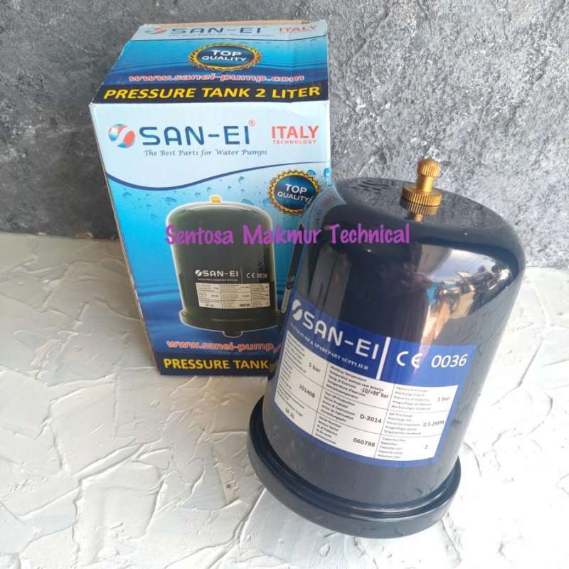 Jual SAN-EI 2L Tabung Tangki Angin Pompa Air Otomatis Besi 2 Liter di ...