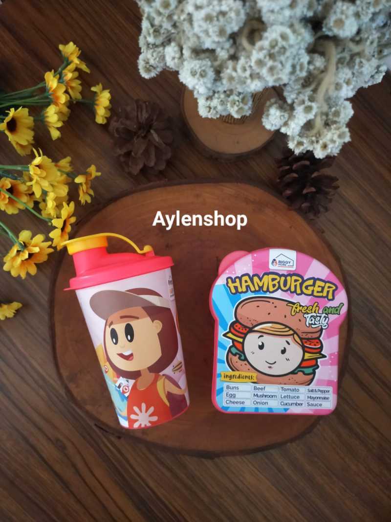 Jual Souvenir Ulang Tahun Anak Tempat Makan Bentuk Roti Dan Botol Minum ...