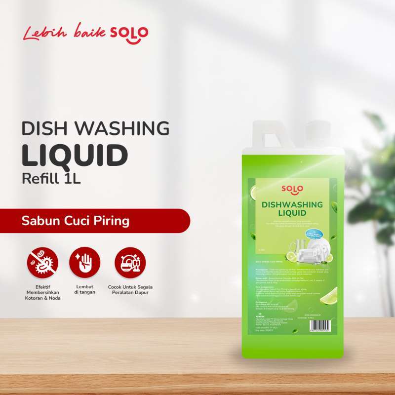 Jual Solo Dish Washing Liquid / Sabun Cuci Piring - 1L di Seller SOLO CLEAN Official Store ...