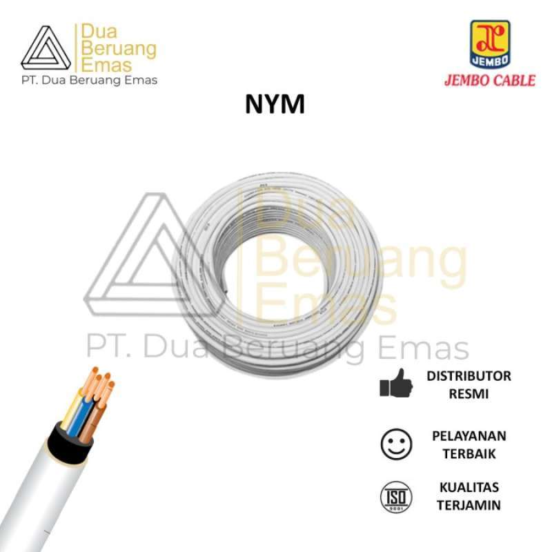 Promo Kabel Nym 3 X 2.5 Mm Jembo Cable (Putih) ; 1 Roll = 50 Meter ...