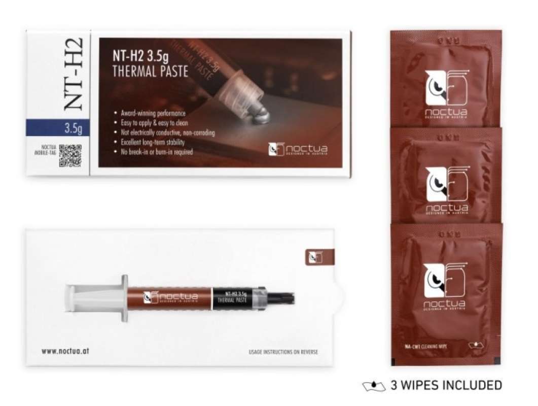 Promo Thermal Paste Noctua Nt-H2 Processor Grease Pasta 3.5G Non ...