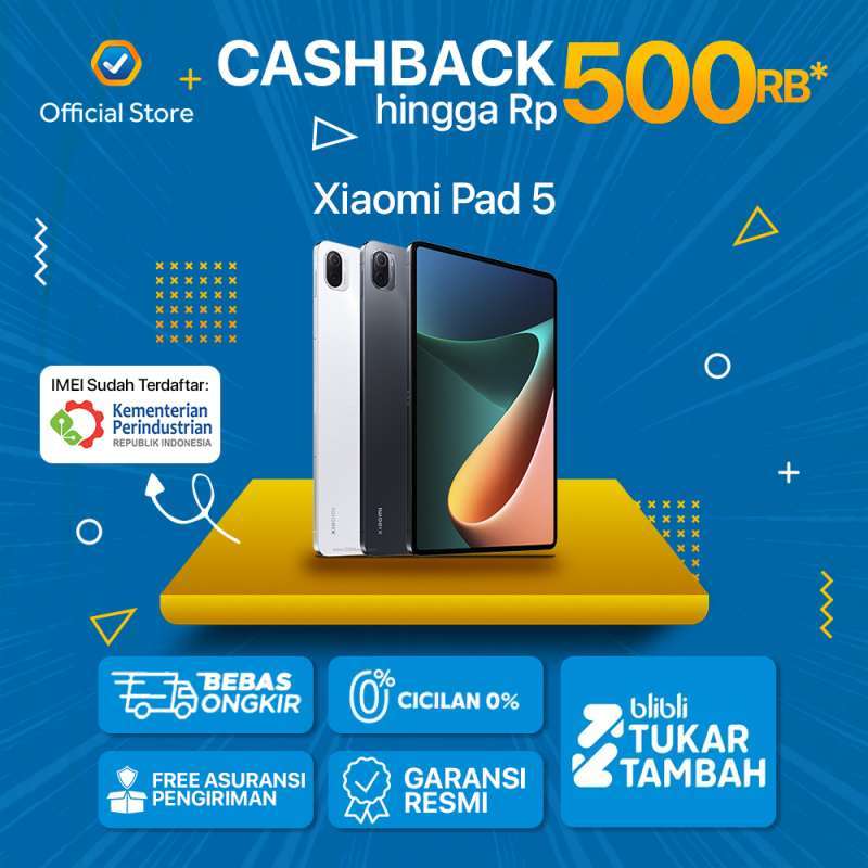 Jual Xiaomi Pad 5 6/256GB Xiaomi Mi Pad 5 256 GB Garansi Resmi Grey White di Seller Ponsel ...