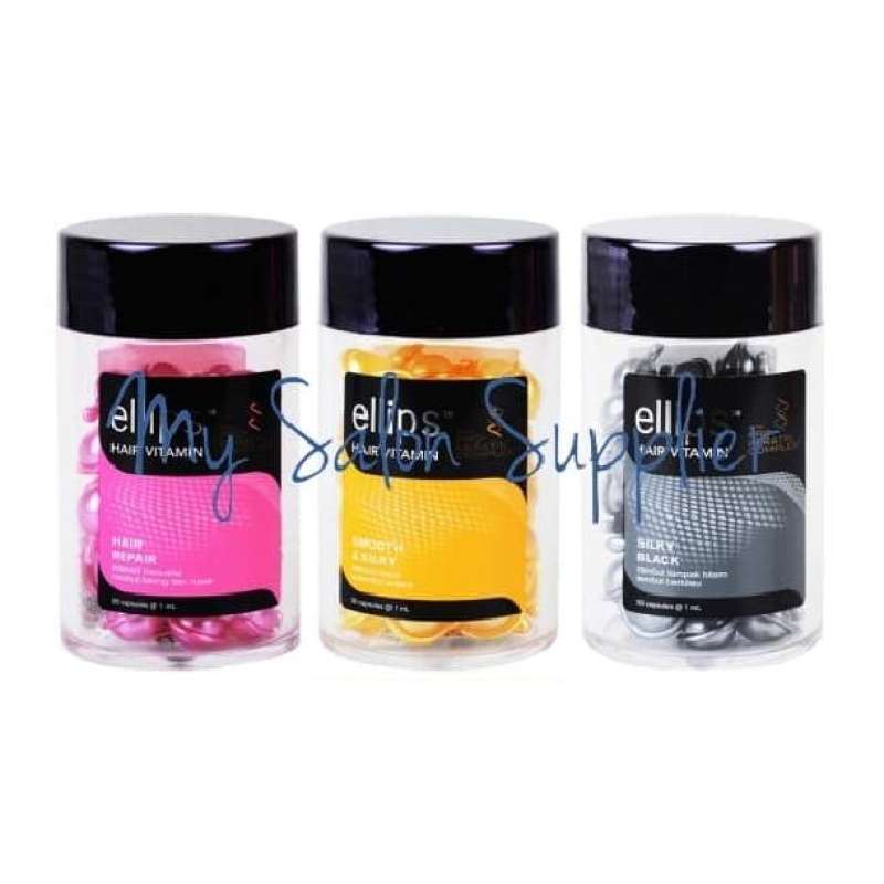 Jual Ellips Hair Vitamin Rambut Pro-Keratin Complex Botol 50 Capsules ...