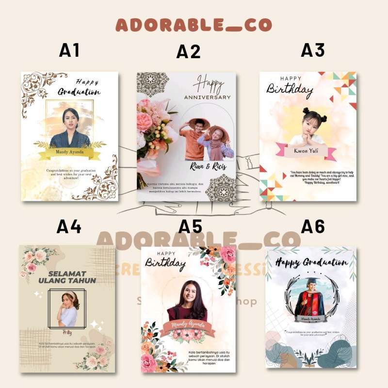 Jual Jasa Edit desain Foto untuk Hadiah Wisuda (graduation), ultah ...