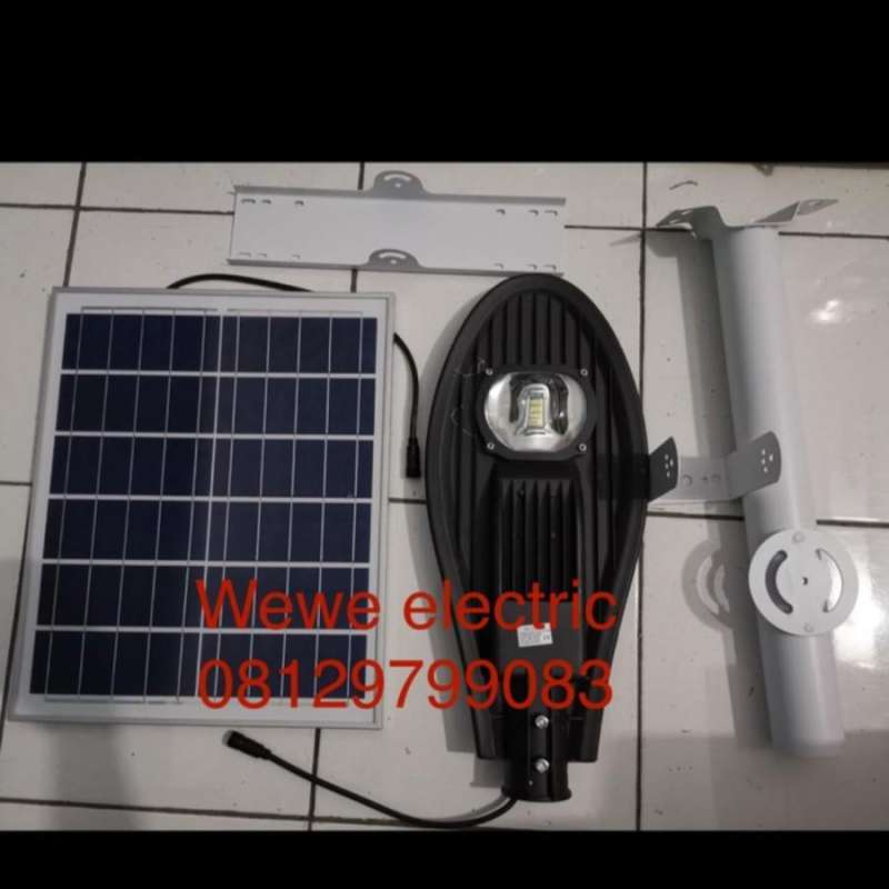 Jual Lampu Pju Cobra Panel Surya Solar Sel Matahari 50w 50 Watt Jalan