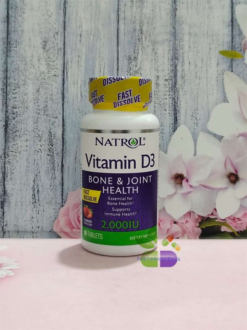 Jual (DIJAMIN ASLI) Natrol Vitamin D3 2000iu Bone & Joint Health 90 ...