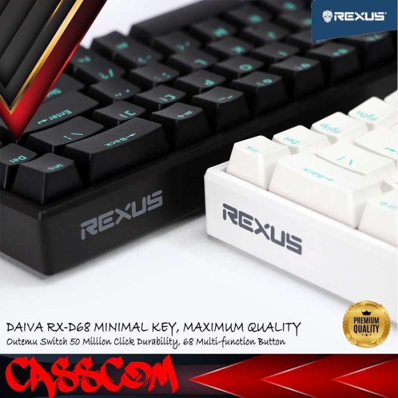 Promo Rexus Daiva RX-D68 Keyboard Gaming Mechanical Diskon 6% di Seller ...