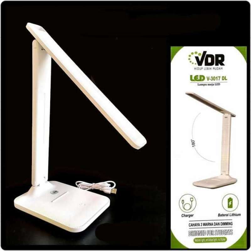 Promo Lampu Belajar Meja Led Emergency Baca Kerja Touch Screen Portable ...