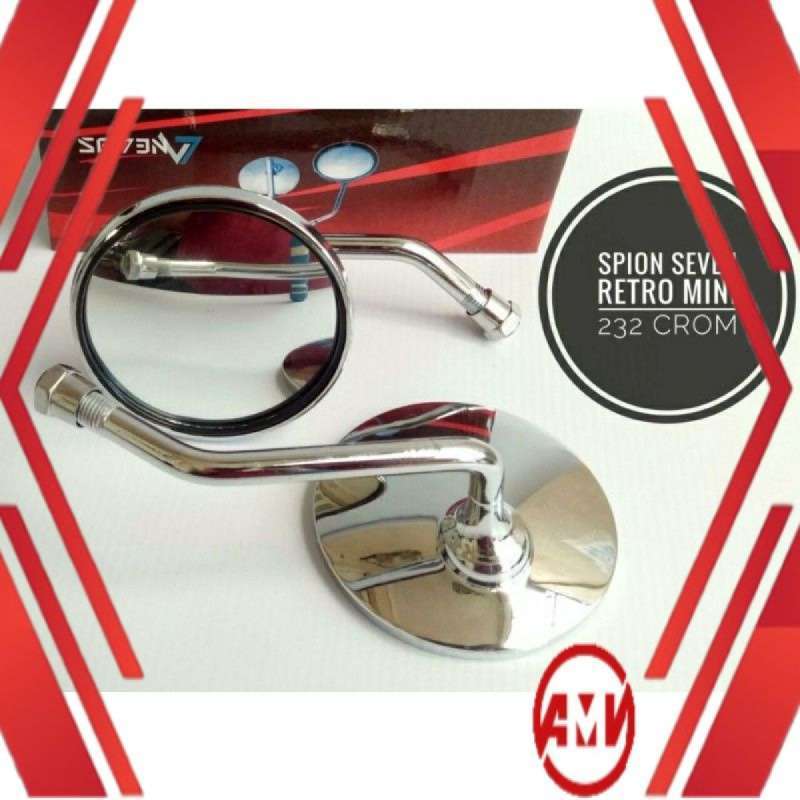 Jual SPION RETRO BULAT MINI DRAT YAMAHA 2PCS di Seller AMV MOTOR ...